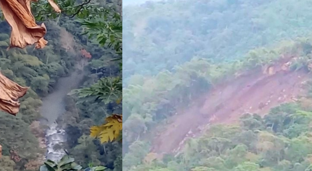 Deslizamiento taponó el río Recio | El Cronista | Periodismo de ...